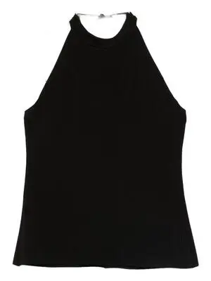 Norma Kamali Halterneck Top - Black