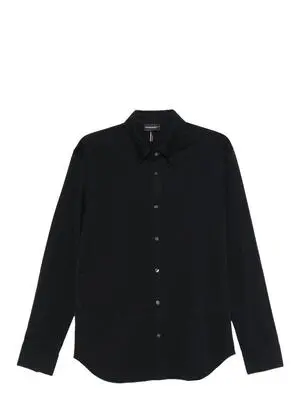 Emporio Armani Logo Cotton Shirt - Blue