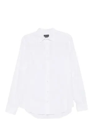 Emporio Armani Linen Blend Shirt - White