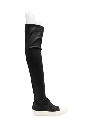 RICK OWENS RICK OWENS DRKSHDW Canvas Denim Boots