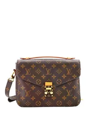 LOUIS VUITTON Louis Vuitton Pochette Metis Monogram Canvas Crossbody Bag Brown