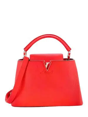 LOUIS VUITTON Capucines Bb Satchel - Red