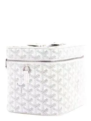 Goyard Muse Vanity Case Coated Canvas Pouch - White