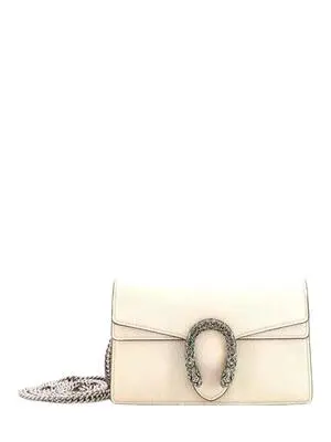 Gucci Dionysus Leather Super Mini Clutch Bag - Neutrals