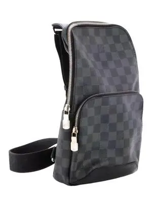 LOUIS VUITTON Avenue Sling Bag Damier Graphite - Black