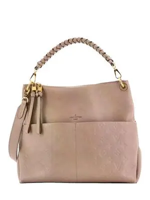 LOUIS VUITTON Maida Handbag Monogram Empreinte Leather Hobo Bag - Neutrals