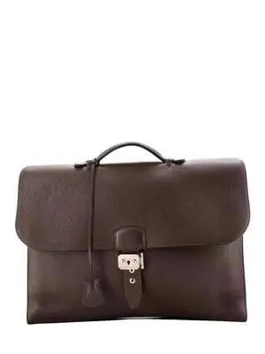 Hermès Sac A Depeches Togo 41 Briefcase - Brown