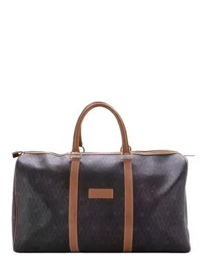 Dior Vintage Duffle Bag Honeycomb Coated Canvas Large - Brown