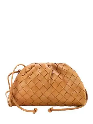 BOTTEGA VENETA The Pouch Intrecciato Nappa Mini Crossbody Bag