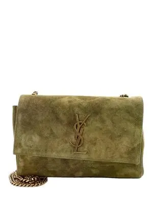 Saint Laurent Classic Monogram Reversible Shoulder Bag - Green