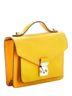 LOUIS VUITTON Monceau Handbag Epi Leather Bb Satchel - Yellow