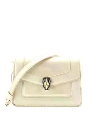 BVLGARI Serpenti Forever Mini Shoulder Bag - White