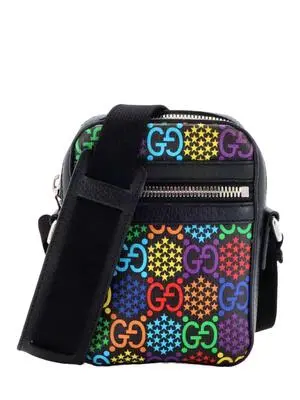 Gucci Mini Psychedelic Print Messenger Bag - Black