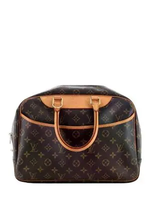 LOUIS VUITTON Deauville Monogram Canvas Handbag - Brown