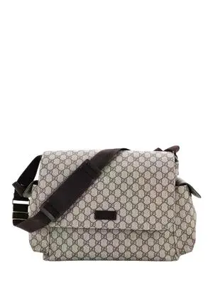 Gucci Gg Coated Canvas Crossbody Bag - Brown