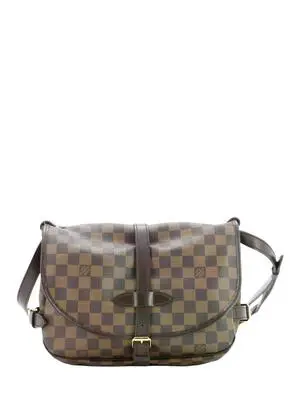 LOUIS VUITTON Saumur Handbag Damier 30 Crossbody Bag - Brown