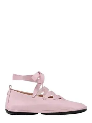Camper Right Nina Lace-up Ballet Flats - Pink
