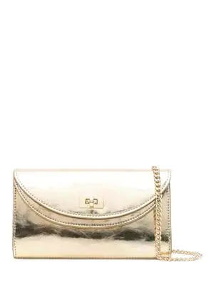 Sandro Small Turnlock Chain-strap Crossbody Bag - Gold