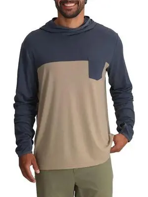 FREE FLY Performance Hoodie - Storm Cloud/desert Tan