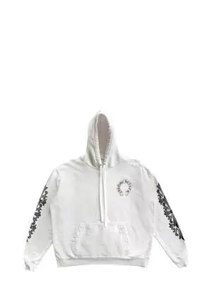 Chrome Hearts Horseshoe-logo Hoodie - White