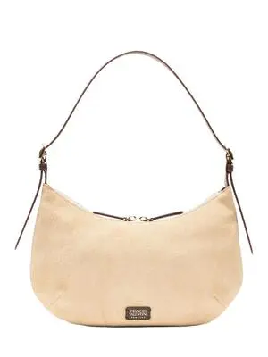 FRANCES VALENTINE Starr Suede Hobo Bag - Sand