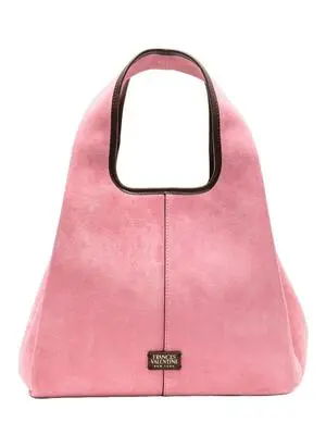 FRANCES VALENTINE Tootsie Suede Tote Pink