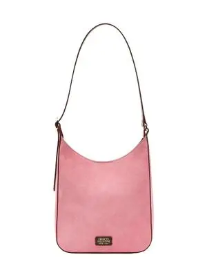 FRANCES VALENTINE Sadie Suede Shoulder Bag - Pink