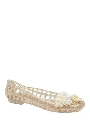 HEAVENLY JELLY Dazzla Jelly Ballet Flat - Gold