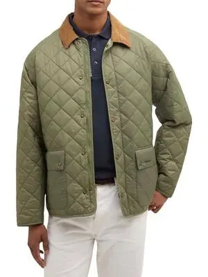 Barbour City Bedale Diamond Quilted Puffer Jacket - Dusty Olive