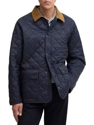 Barbour City Bedale Diamond Quilted Puffer Jacket - Navy