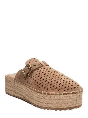 FOREVER & ALWAYS SHOES Louis Leather Platform Sandals - Cognac Suede