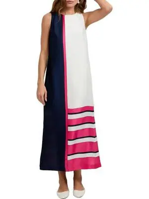 Trina Turk Moderna Color Block Dress - Multi