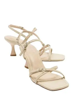 PROLOGUE SHOES Nebel Strappy Stiletto Sandal - Off White
