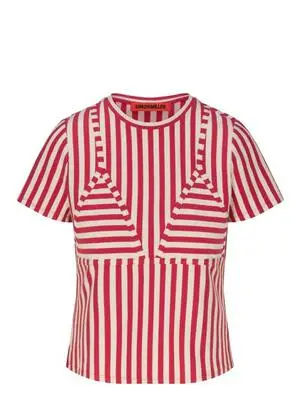SIMONMILLER Kini Striped Tee - Venetian Red Stripe
