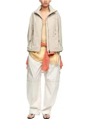 Bimba Y Lola Fluid A-line Trench - Stone