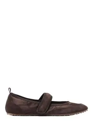 Bimba Y Lola Velcro Ballerina Sneaker - Chocolate