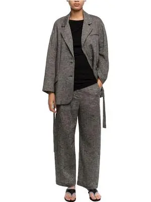 BIMBA Y LOLA Linen Tailored Jacket