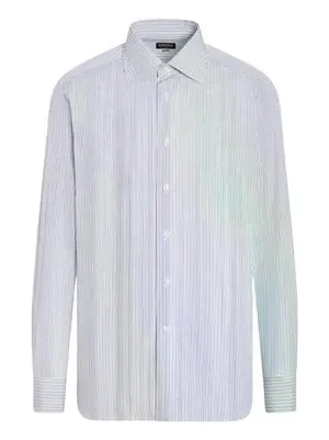 ZEGNA Striped-pattern Cotton Shirt