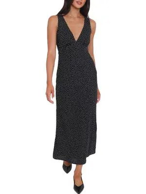 PETAL & PUP Polka Dot Maxi Dress - Black Polka Dot
