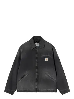 Carhartt Work In Progress Og Detroit Denim Jacket - Black (grind Wash)