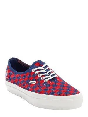 VANS Authentic 44 Ek Sneaker - Punk Check Red/blue