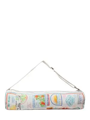 Vismaya Printed Yoga Mat Bag - White Dove