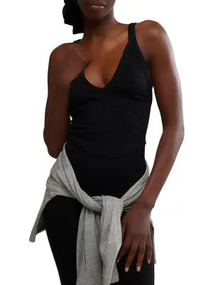 Free People FP Movement Daydream Rib Racerback Tank Black
