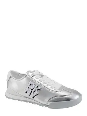Dkny Eversley Lace-up Sneakers - Silver
