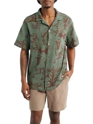 Oas Poplan Camp Shirt - Green