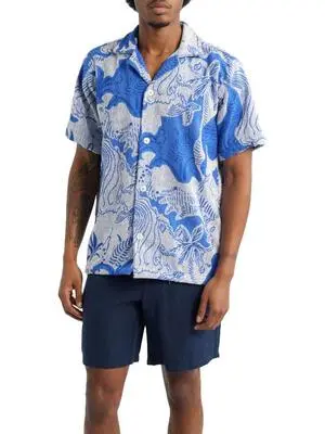 Oas Mystea Camp Shirt - Blue