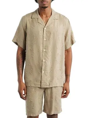 Oas Palmoza Rocco Camp Shirt - Light Brown