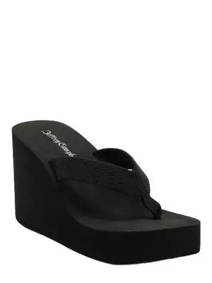 Jeffrey Campbell Astria Platform Wedge Sandal Black