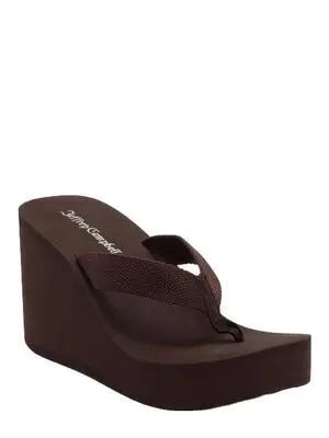 Jeffrey Campbell Astria Platform Wedge Sandal Brown