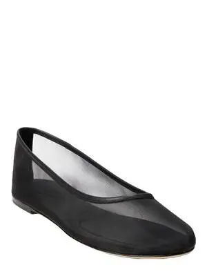 Ralph Lauren Jayna Mesh Ballet Flat - Black